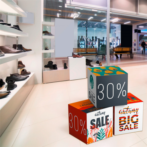 CUBOS DE CARTÓN: Display - PLV - Falconboard